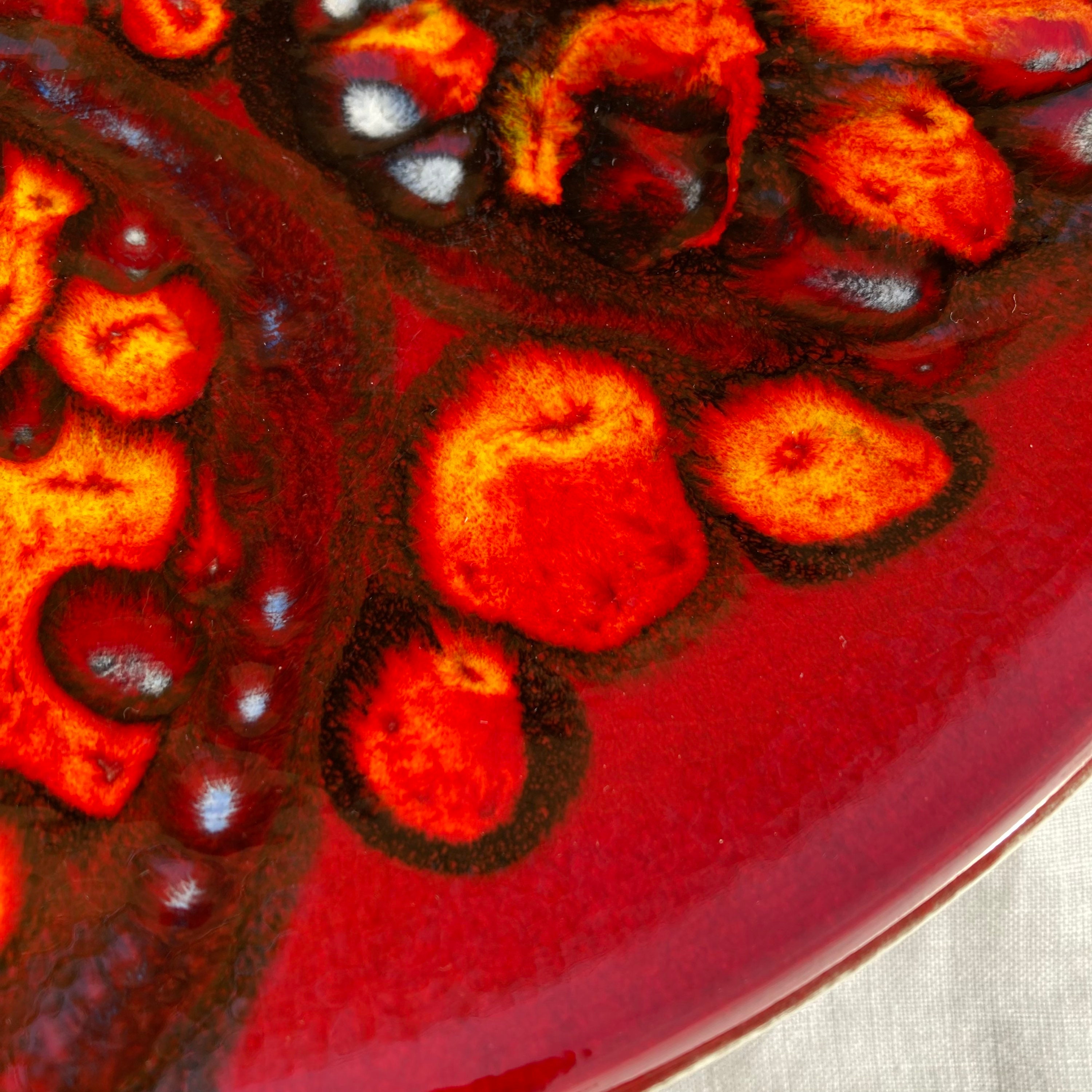 1960s Poole Pottery Delphis Large Charger Bowl 57 Hand-painted Artist ...