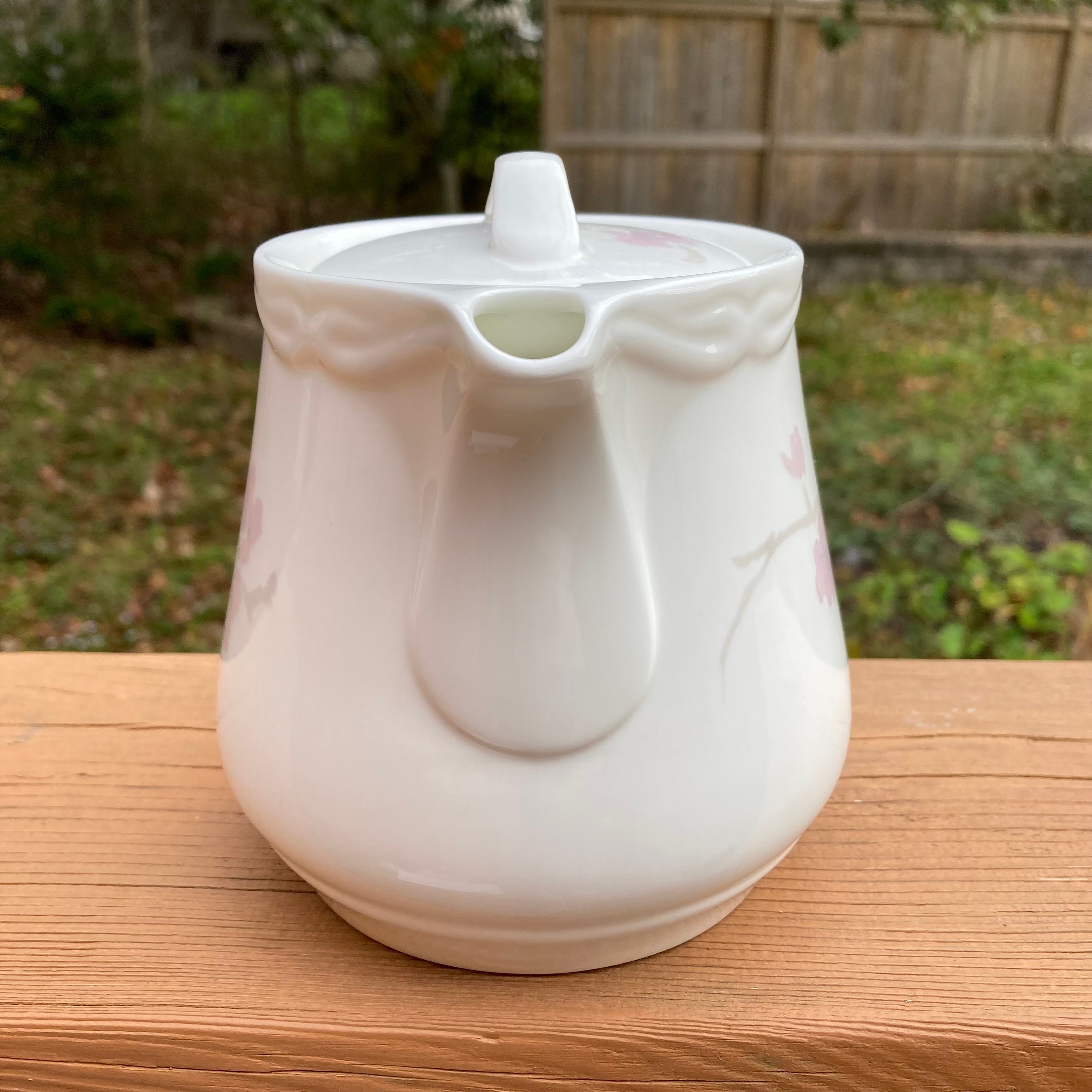 Vintage Wedgwood Metallised Bone China Floral Mini Teapot 1980s ...