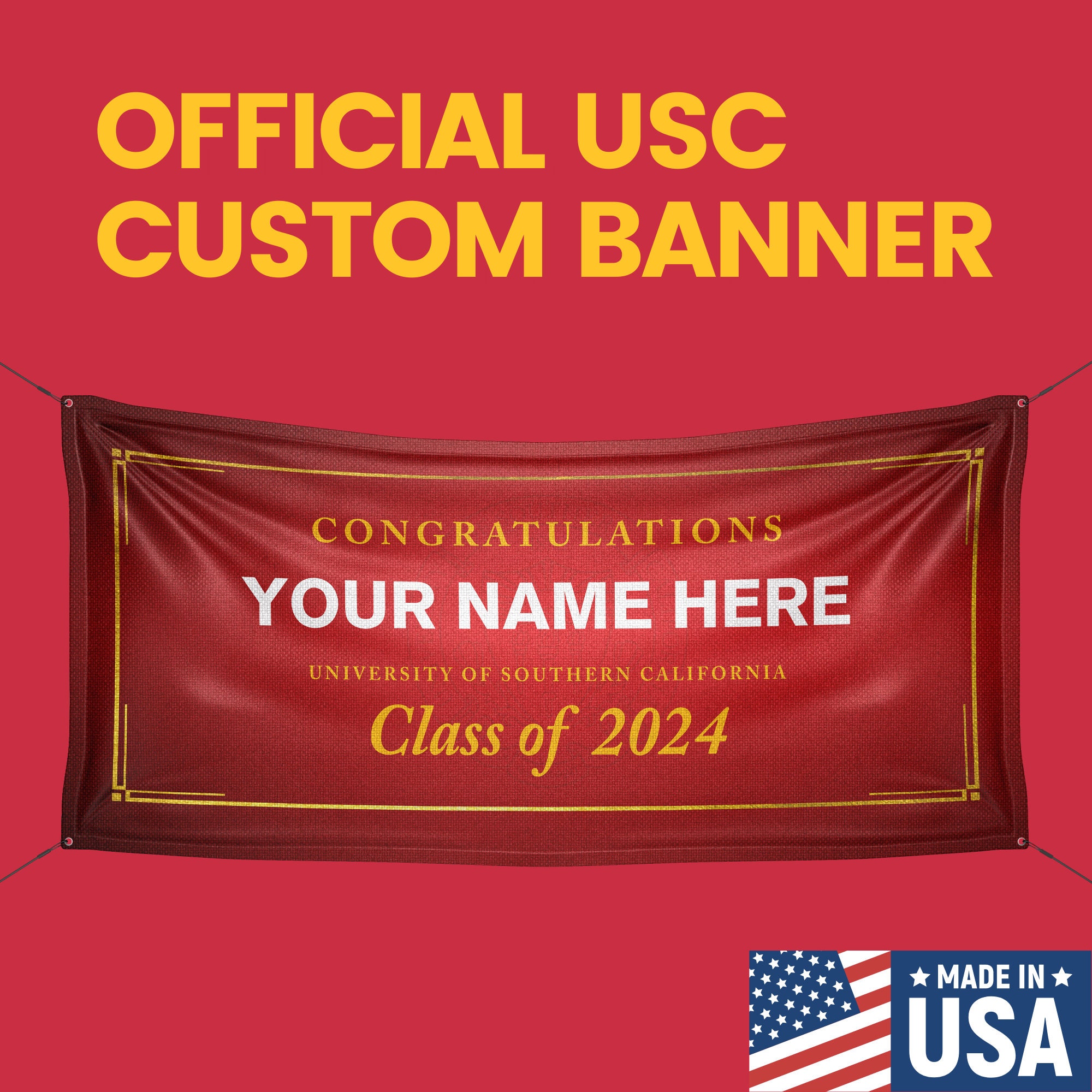 USC Custom Formal Vinyl Banner for Class of 2024 Official USC - Etsy