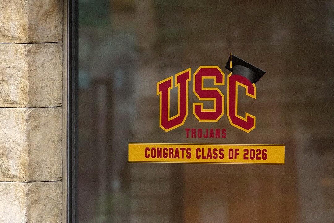 2026 USC Trojans Clear Window Graphic - Official USC College Graduation ...
