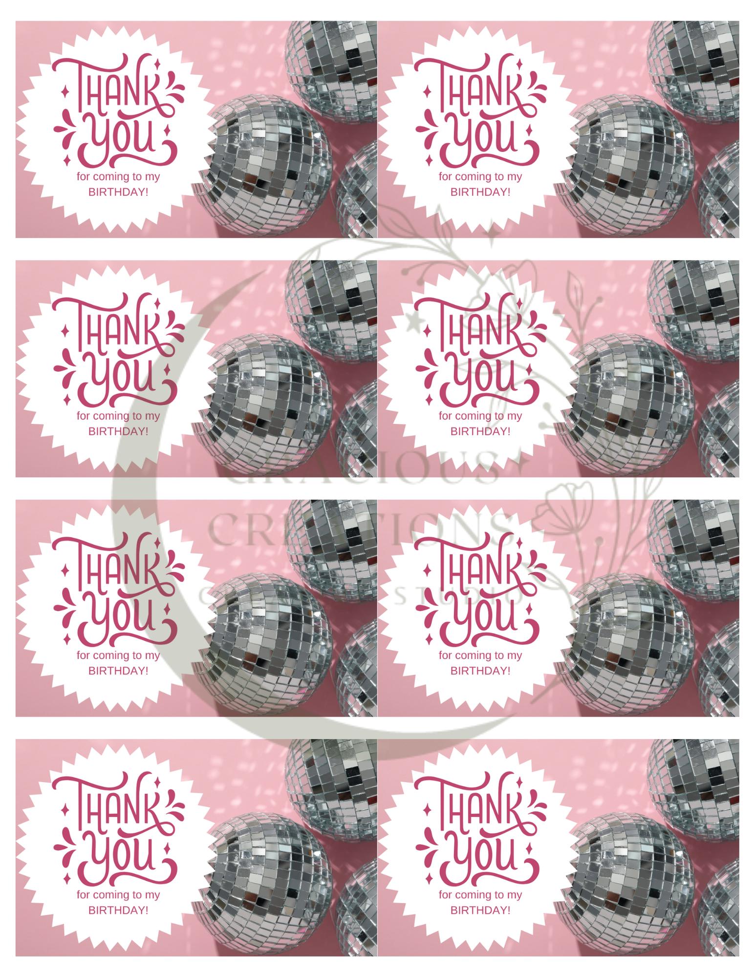 Barbie Thank You Cards | Digital Download - Etsy