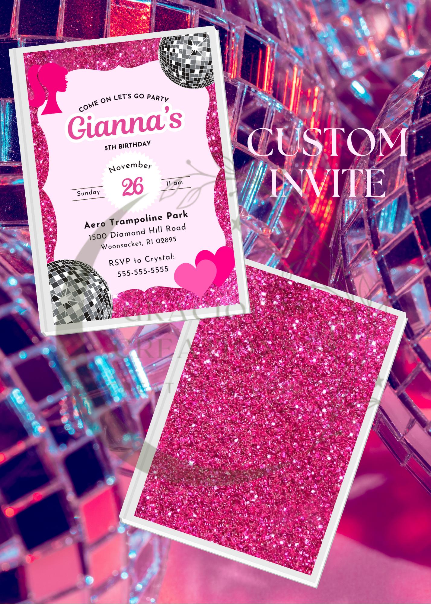 Barbie Invitation | Digital Download - Etsy