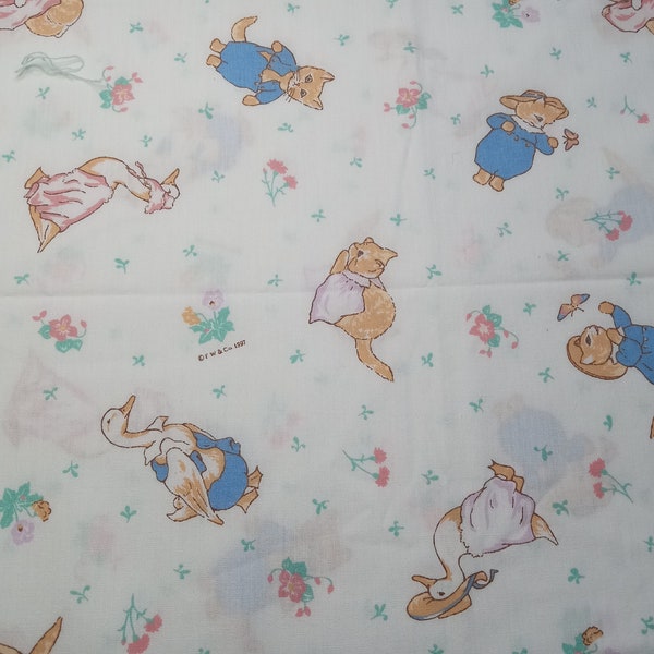 Beatrix Potter Fabric - Etsy