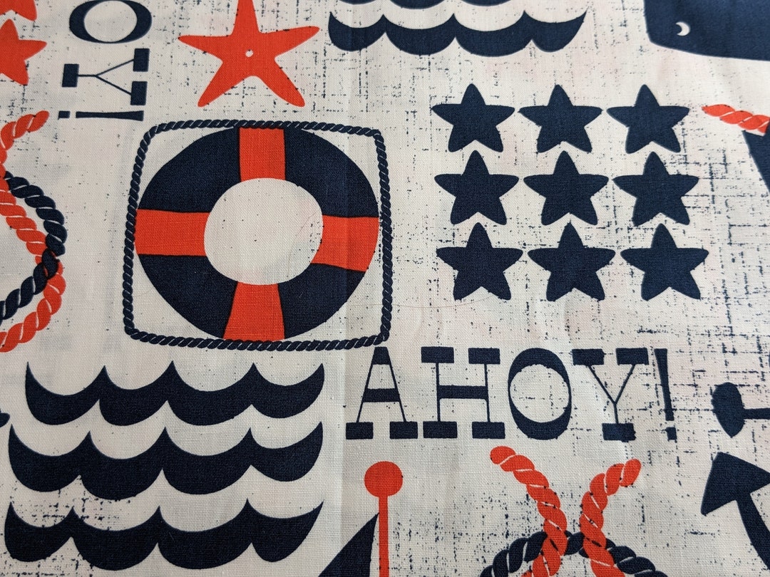 Michael Miller - Ahoy Matey - Cotton Fabric Patt# DC 5697 Nautical ...