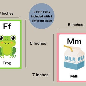 26 ABC Flash Cards, Educational Cards, A-Z Cards, Learn Abc's, Alphabet ...