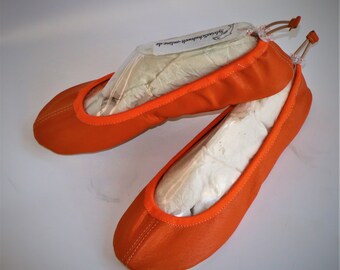 Orange Ballet Shoes - Etsy