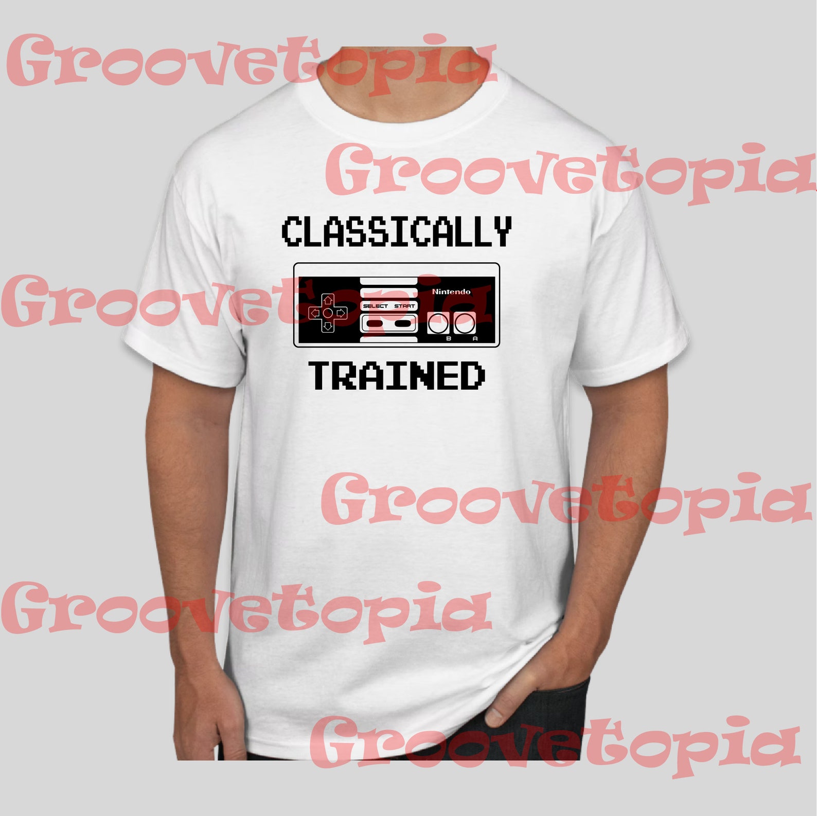 Classically Trained NES Controller SVG PNG: Shirt Design Decal (digital ...