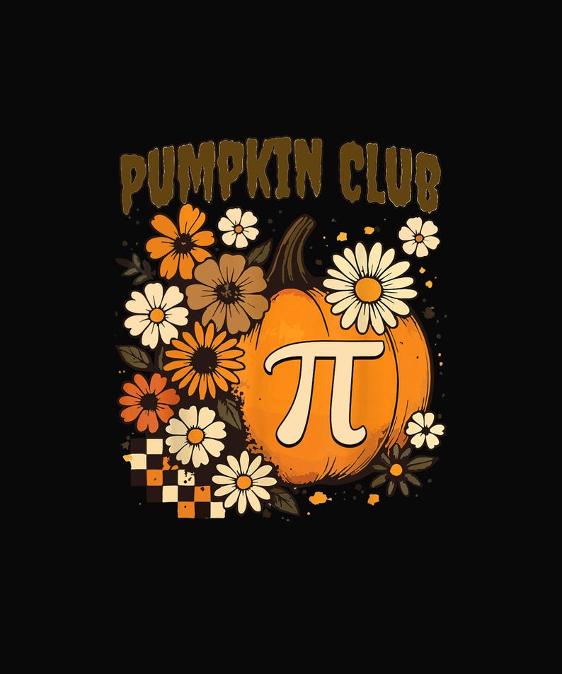 Pumpkin Pi Club PNG, Funny Math Halloween, Pumpkin Pi Symbol Digital ...