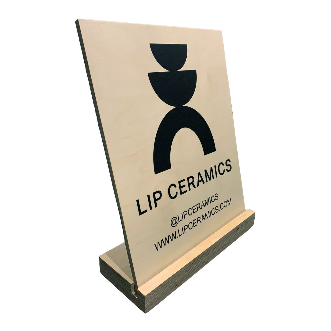 Custom Flatpack Table Sign | Freestanding Plywood Display ...