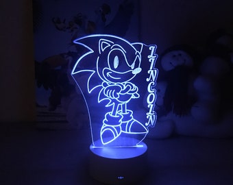 Sonic the Hedgehog Night Light - Etsy