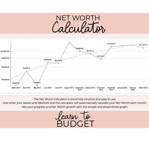 Net Worth Tracker - Etsy