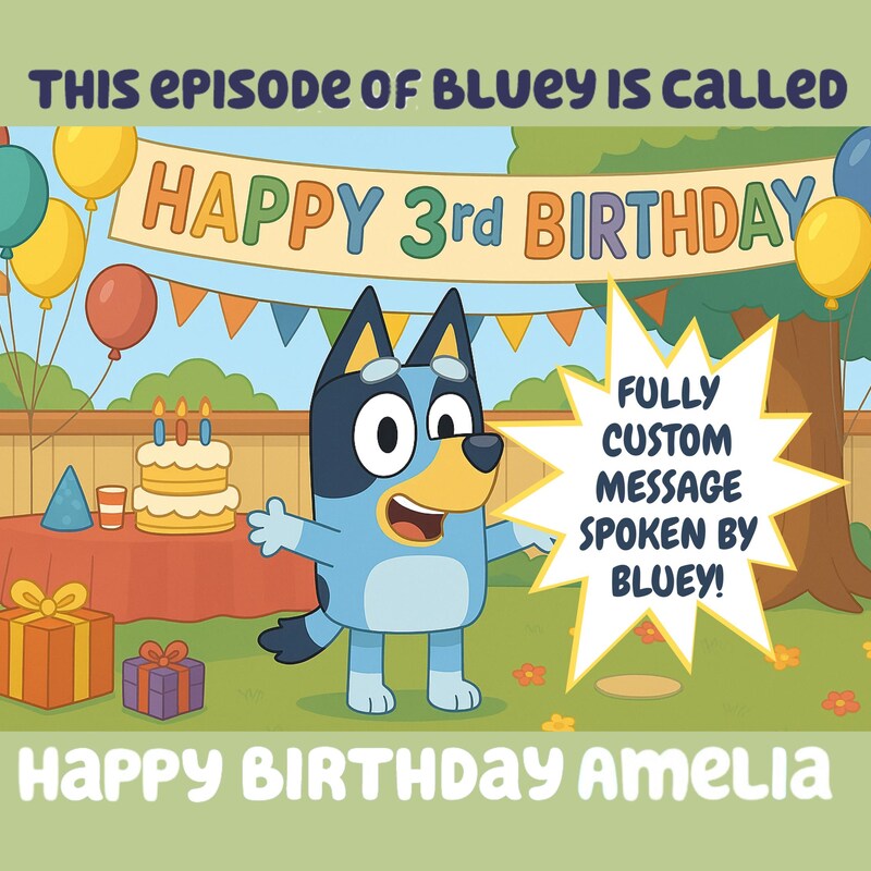 Bluey Invitation Message - Etsy