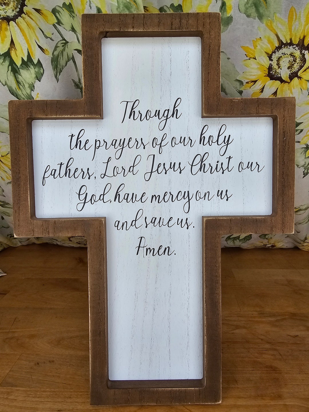 Cross Sign/through the Prayers of Our Holy Fathers/orthodox Sign - Etsy