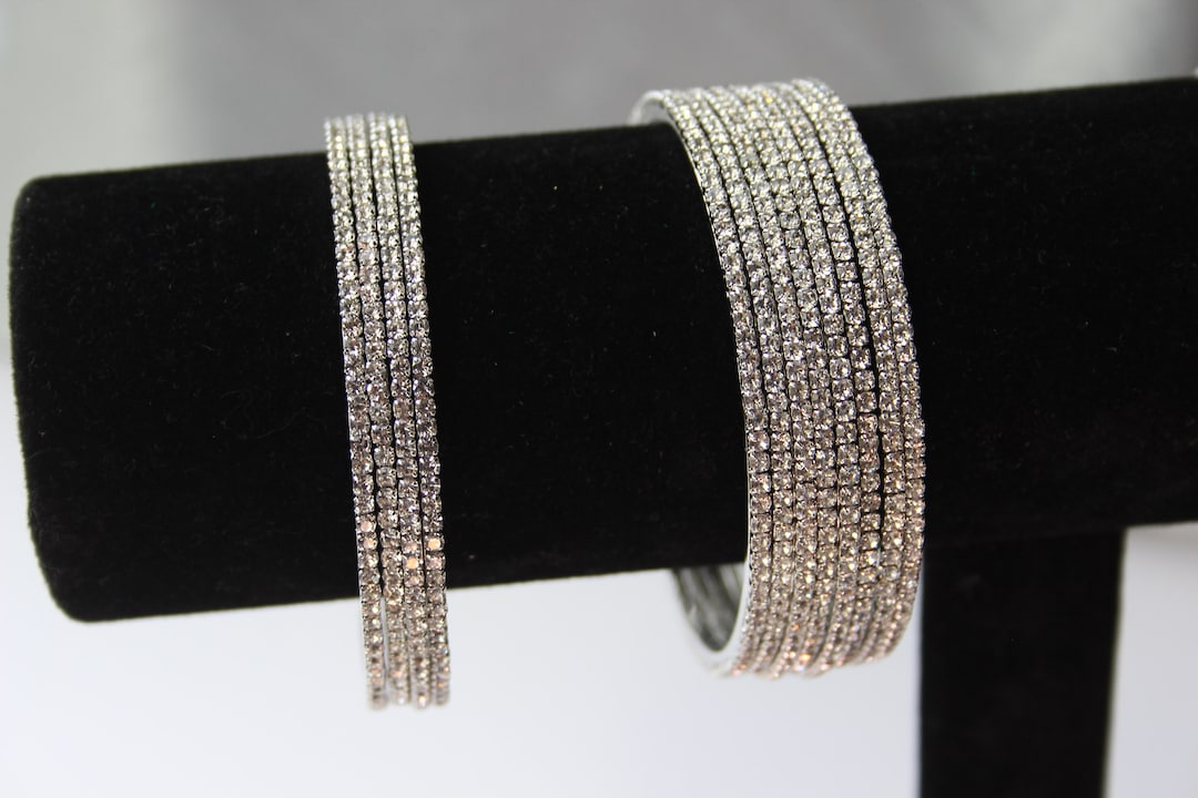 Starlight Bangles in Silver - Indian Bangles - Beautiful Gifting and ...