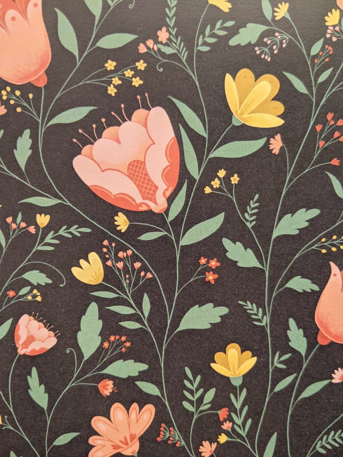 A5 Romantic Floral Print, Fairytale Pattern. - Etsy