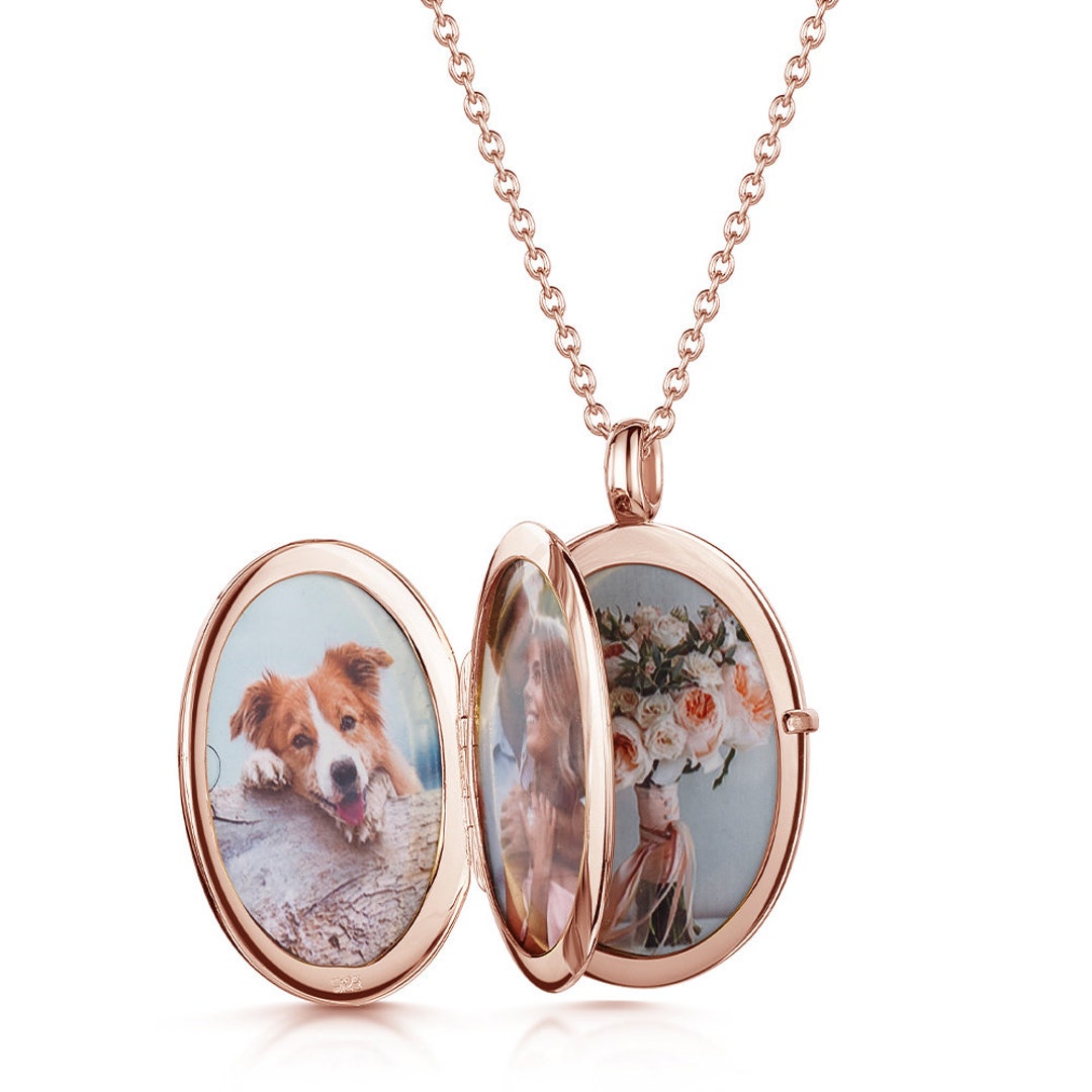 Rose gold photo pendant store