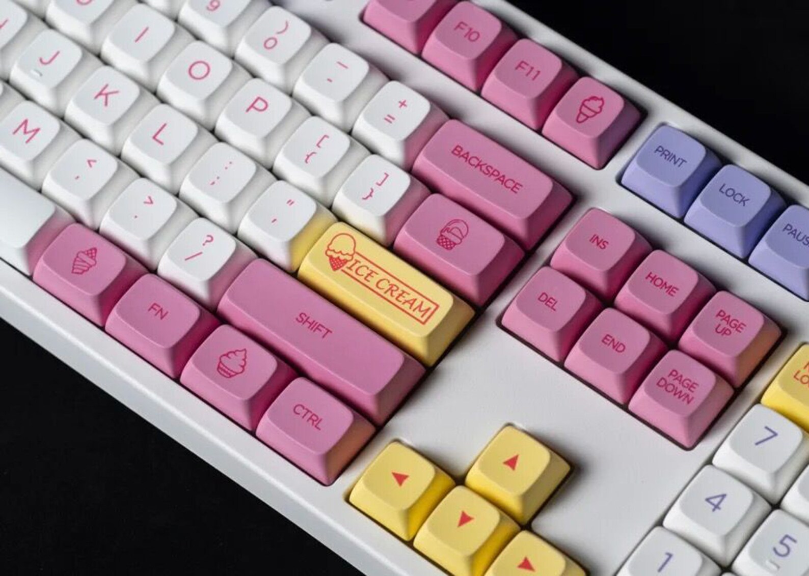 Ice Cream Keycap Set XDA Profile Artisan Keycaps 87 108 MX | Etsy