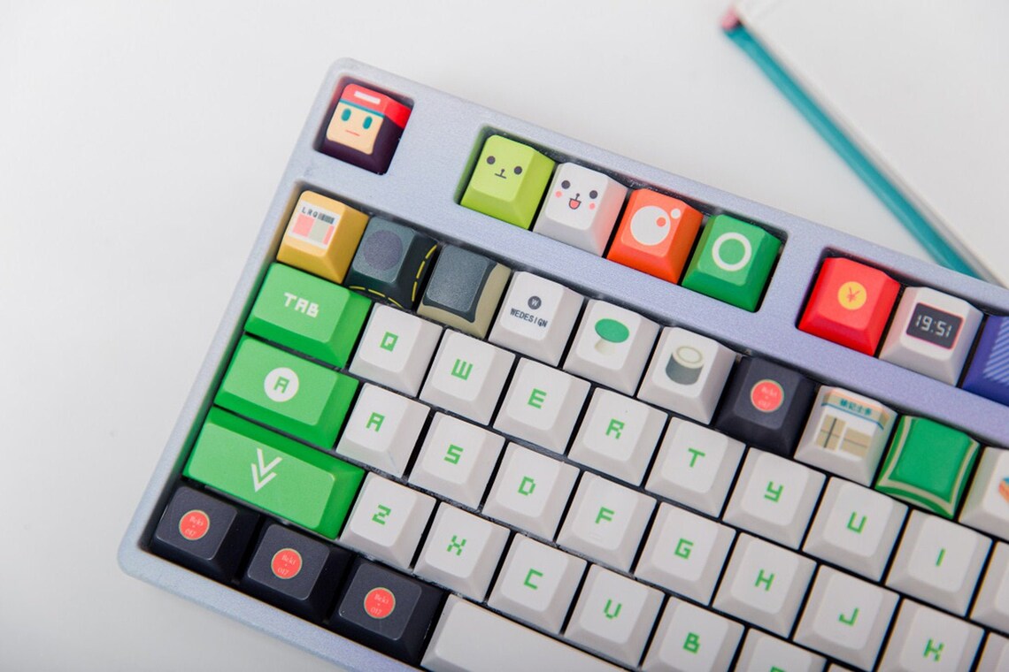 Cute Keycaps Set OEM Profile Artisan Keycaps 87 104 MX | Etsy