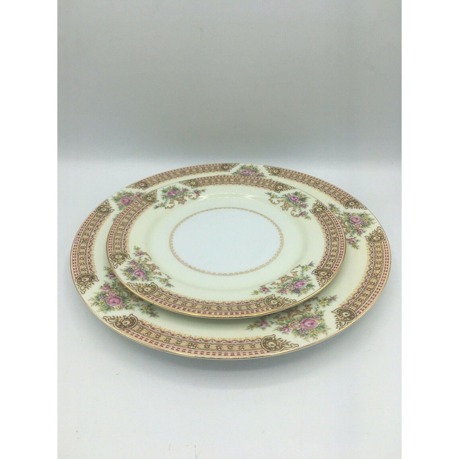 Narumi Occupied Japan China One 10" Dinner Plate & One 7 1/2” Tea Plate ...
