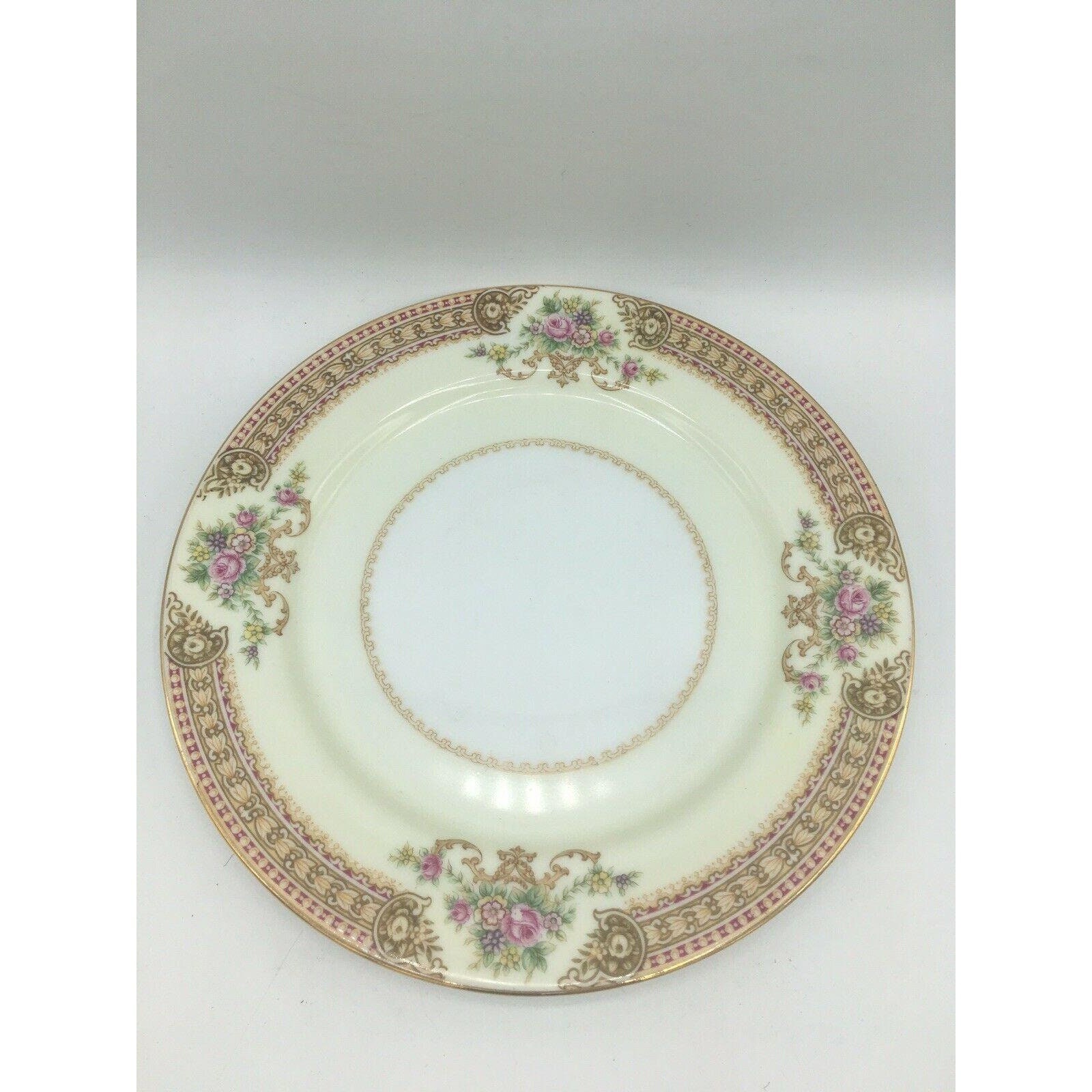 Narumi Occupied Japan China One 10" Dinner Plate & One 7 1/2” Tea Plate ...