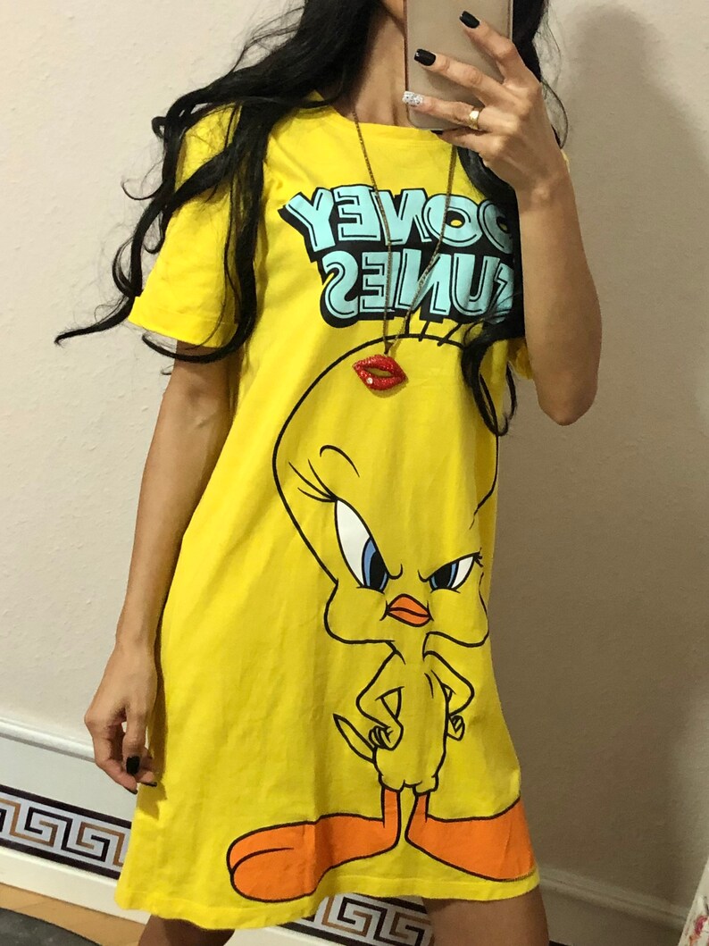 Looney Tunes Tweety Kleid Vintage Gelbes Oversizend Dress | Etsy