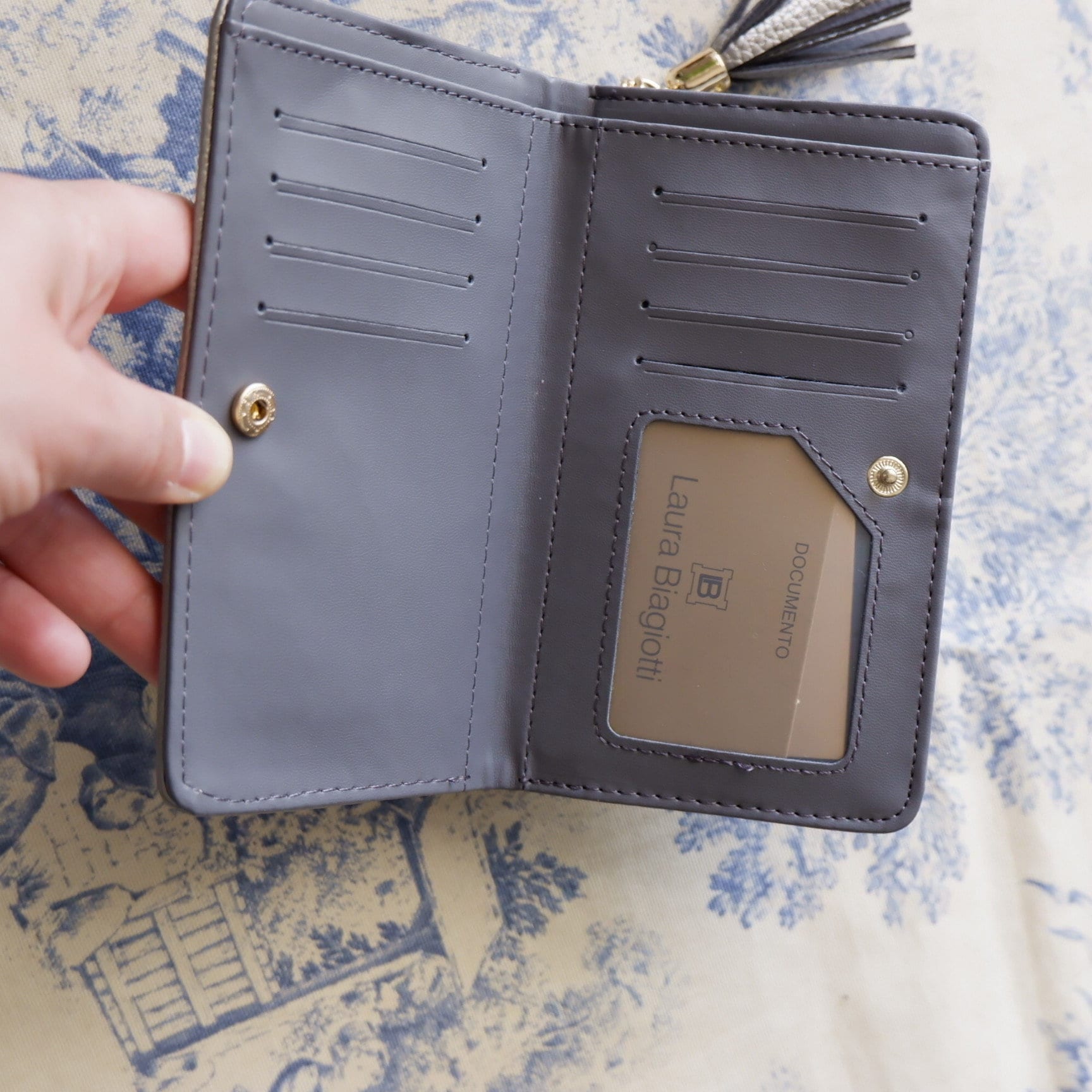 Vintage Laura Biagiotti Gray Wallet High-quality Faux Leather, NIB - Etsy