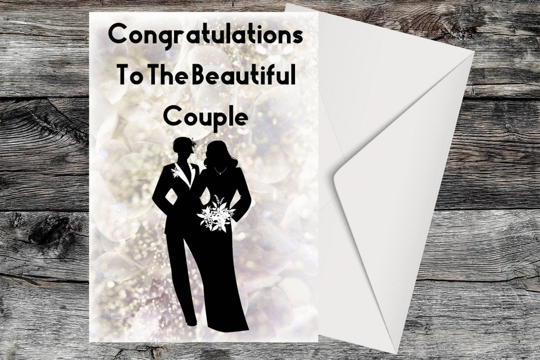 Congratulations on Your Wedding Celebration Congrats Mrs - Etsy