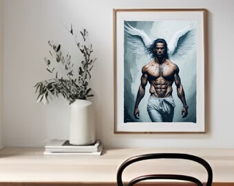 Archangel Raphael Digital Poster Print Instant Download A1 - Etsy
