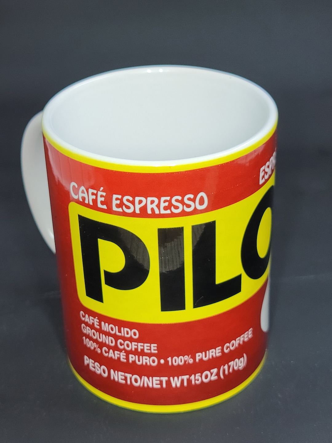 Cafe Pilon Ceramic Coffee Mug / Tea Mug / Mug for Latinos / Spanish ...