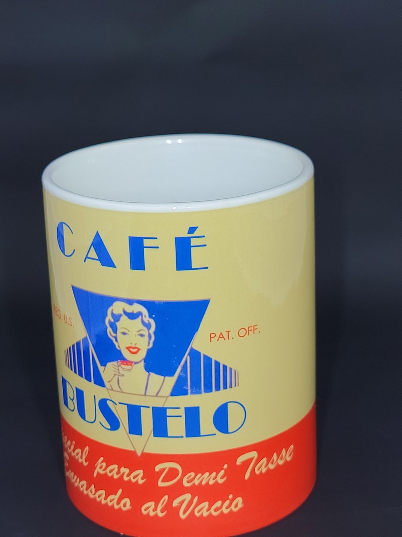 15 Oz. Vintage Cafe Bustelo Ceramic Coffee Mug / Tea Mug / Classic ...