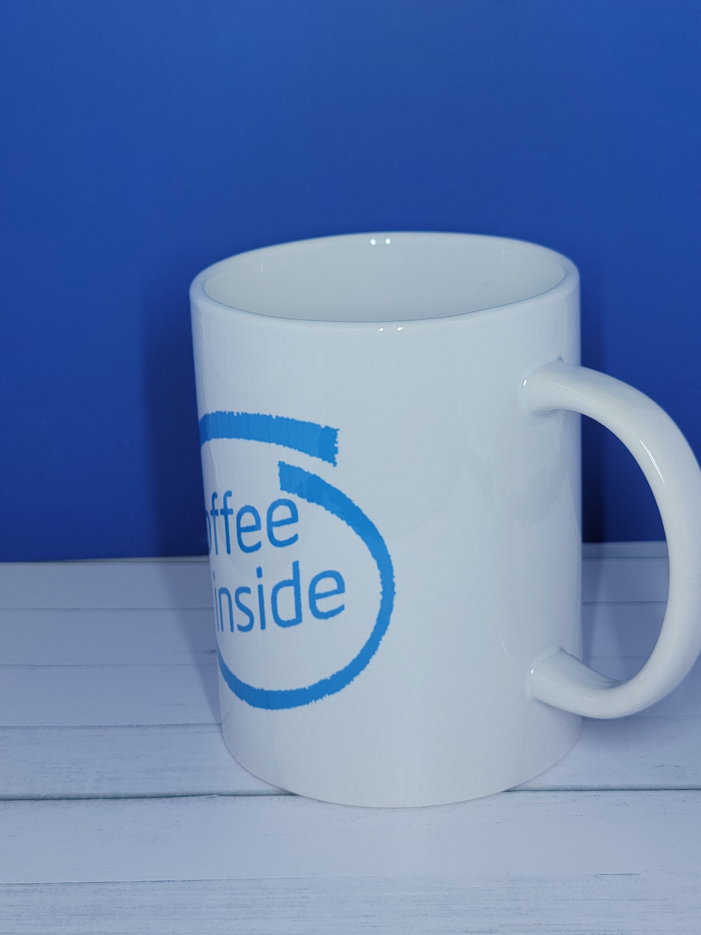 Coffee Inside Ceramic Coffee Mug / Classic Intel Logo / Intel - Etsy
