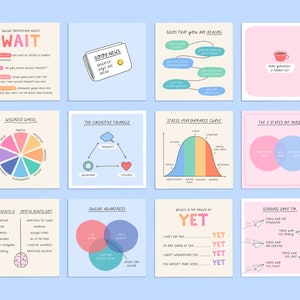 Therapy Instagram Post Templates: Mental Health Social Media Kit (canva ...