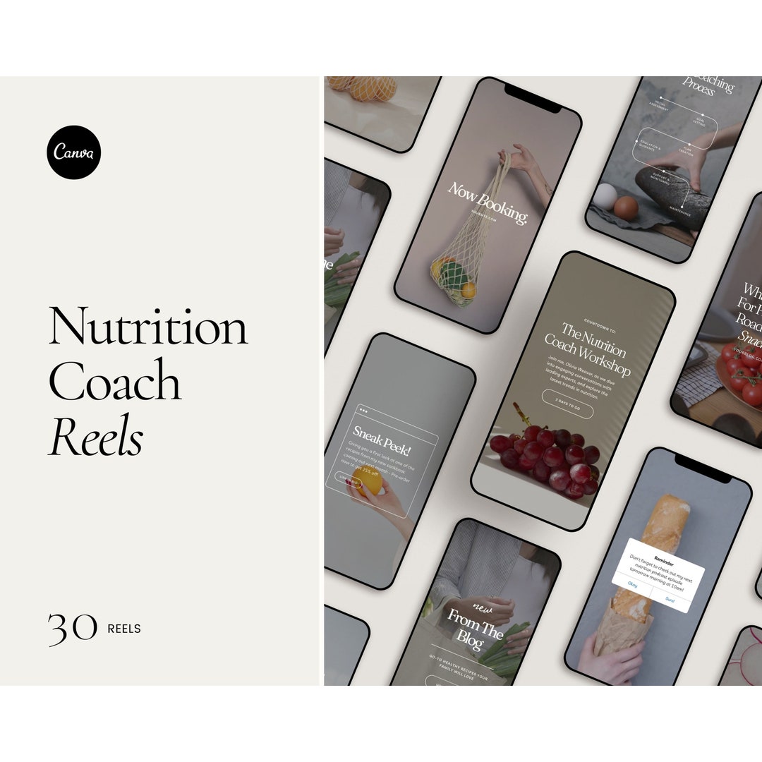 Nutrition Coach Reels, Health Coach Instagram Reels Covers, Wellness ...