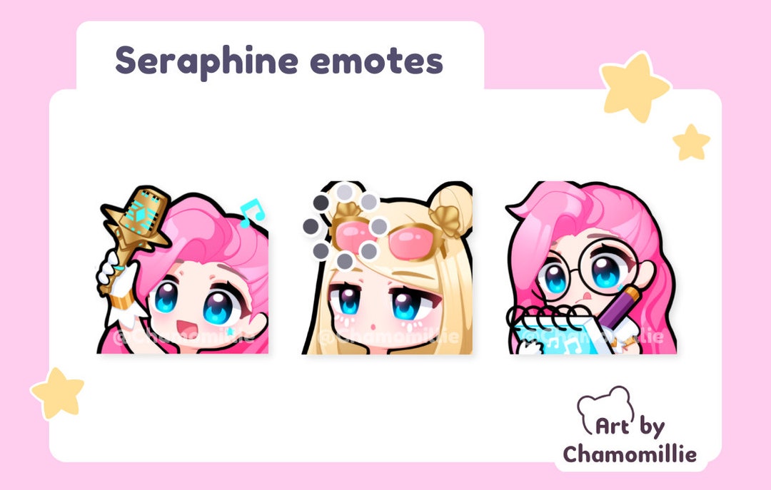 League of Legends Seraphine Twitch Emote Pack - Etsy