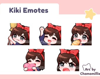 Jiji Emote Pack for Twitch/discord/youtube | Studio Ghibli Style Emote ...