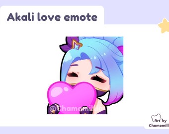 Akali Star Guardian Emotes for Twitch/discord Gaming Lol League of ...