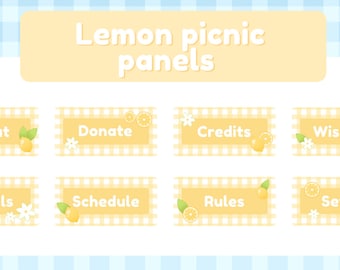 Strawberry Picnic Twitch Panels - Etsy