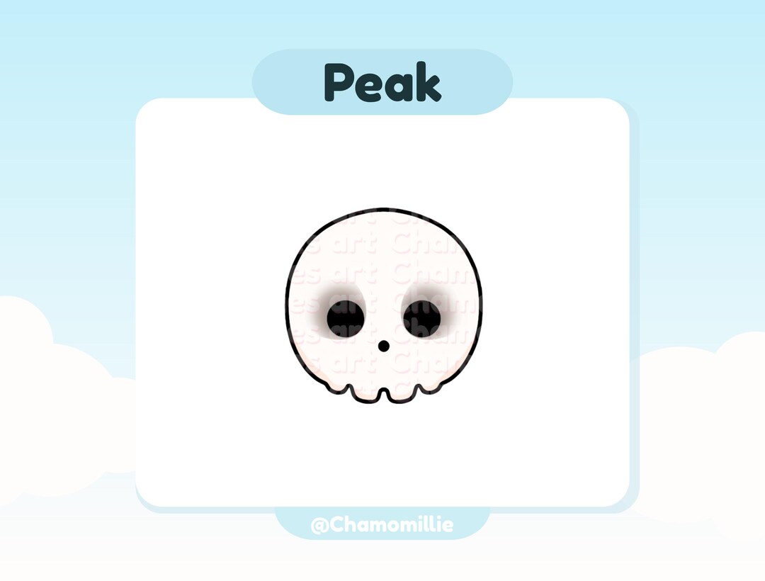 Peak Game Skull Emote Streamer Assets Twitch Emoji - Etsy Australia