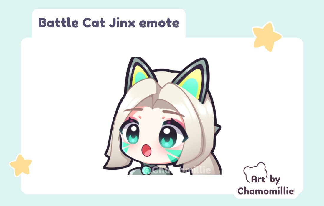 League of Legends Battle Cat Jinx Twitch Emote - Etsy