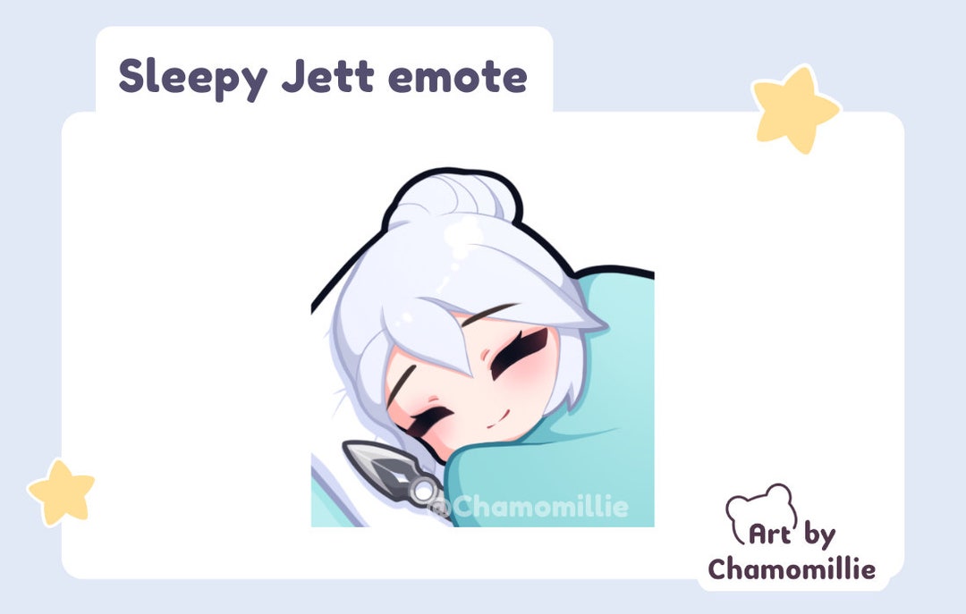 Valorant Jett Sleepy Twitch Emote - Etsy