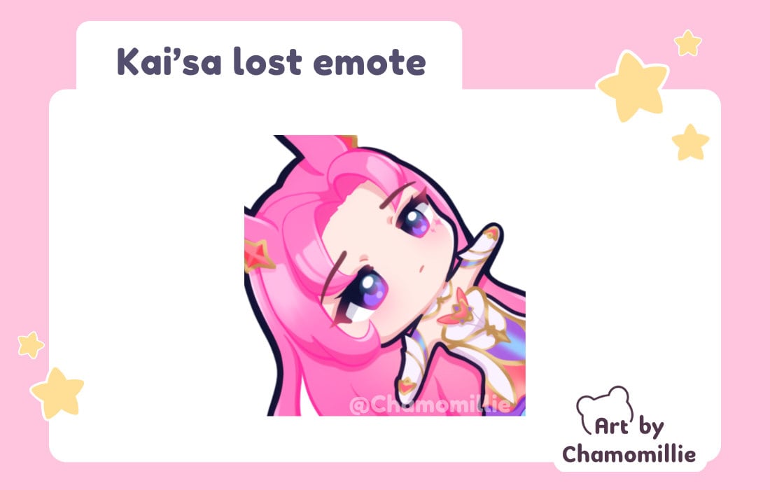 League of Legends Star Guardian Kaisa Lost Twitch Emote - Etsy