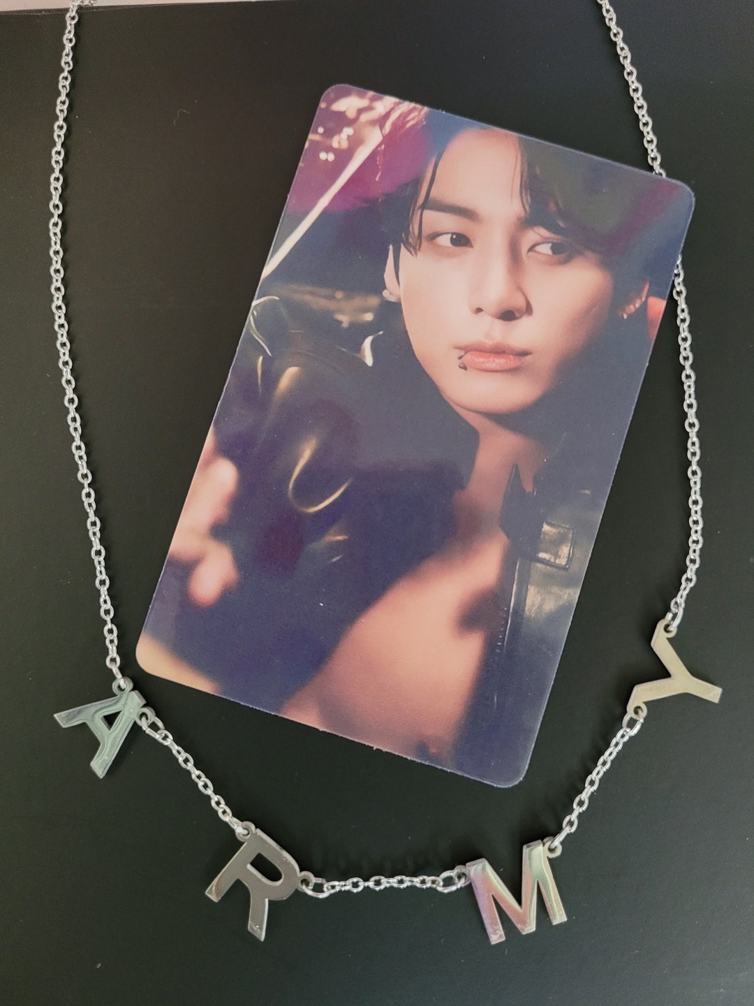 BTS ARMY Letter Necklace and Photocard Christmas Gift - Etsy