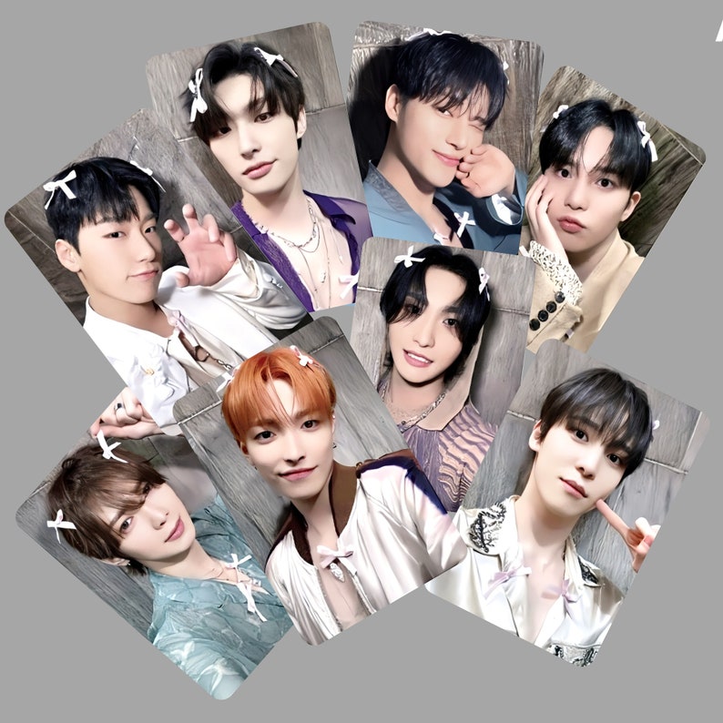 Ateez Golden Hour Bow Version Photocards POB - Etsy Australia