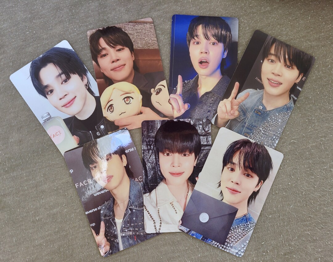 BTS Jimin Face Selfie Photocard Set - Etsy UK