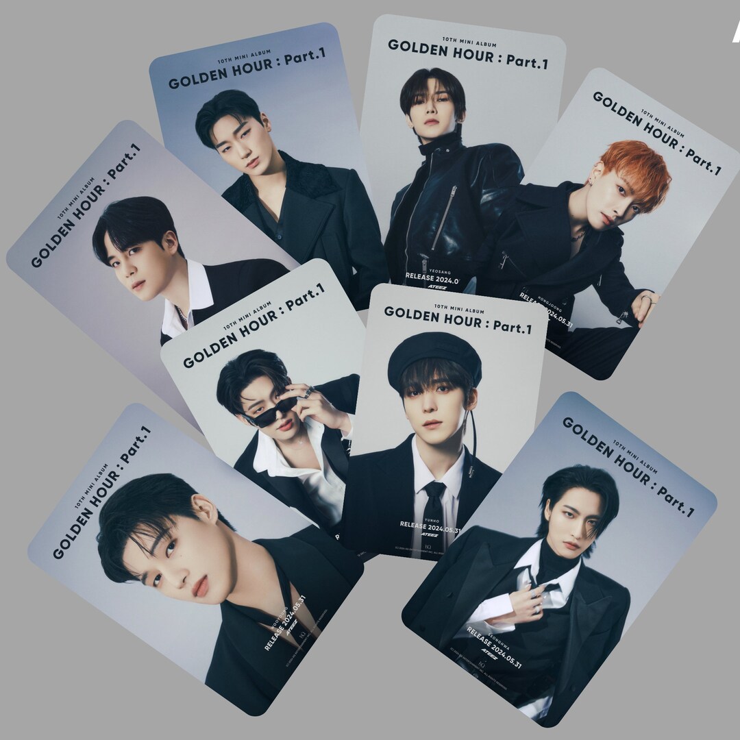 Ateez Golden Hour Concept Photocards -preorder - Etsy