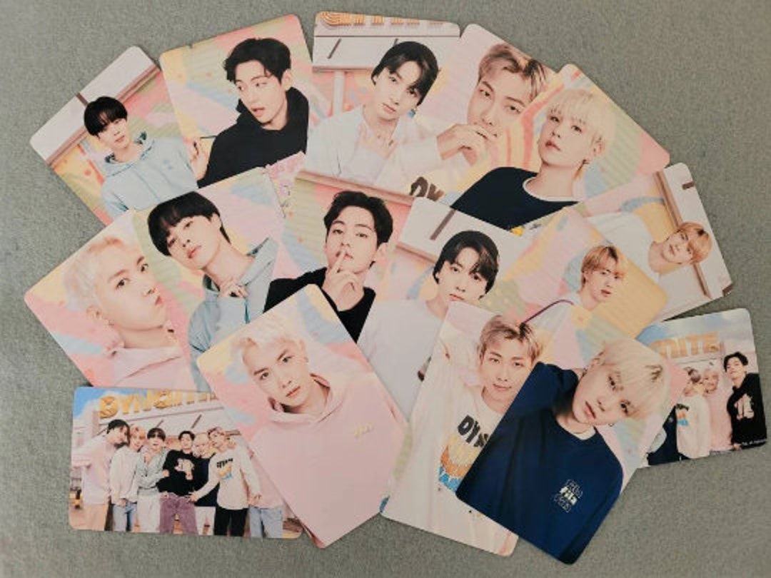 BTS Fila Dynamite Photocard Sets - Etsy