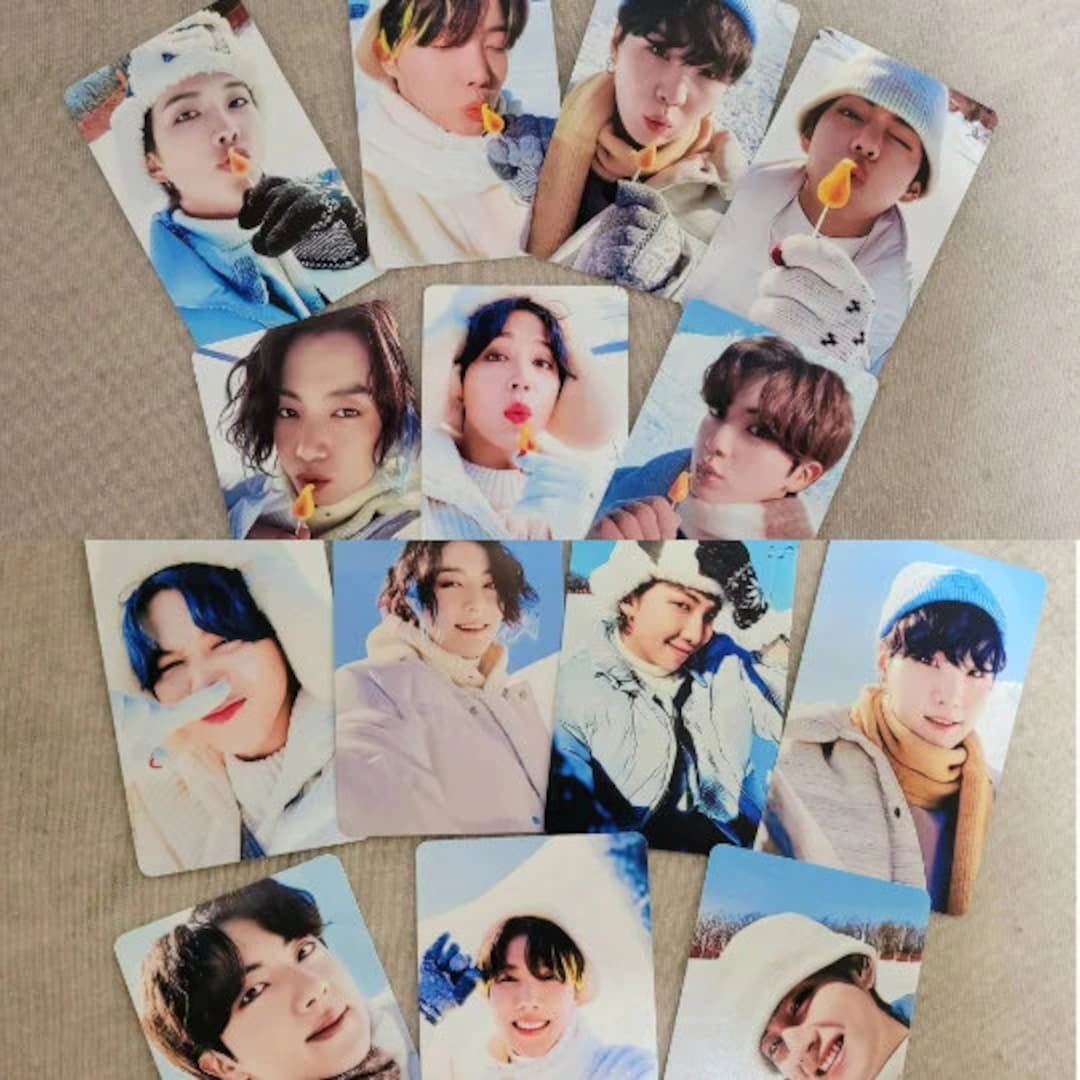 BTS Winter Package Photocard Sets - Etsy