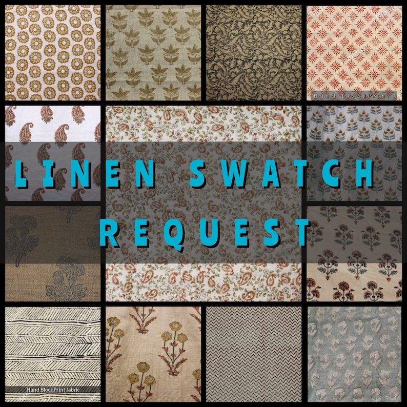 Block Print Samples Samples Swatches Block Print Swatches - Etsy