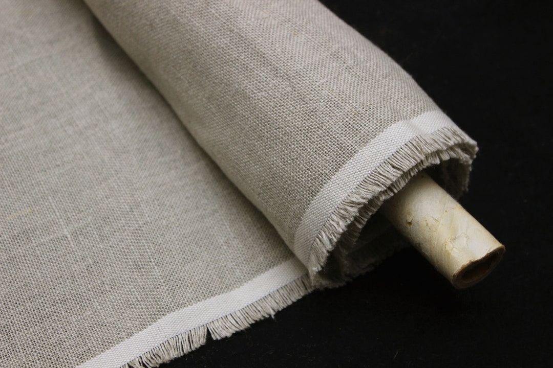 Thick Linen 58 Wide, Indian Linen Fabric, Natural Handloom Linen ...