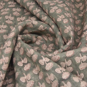 Thick Linen 58 Wide, Indian Fabric Print, Block Print Curtains, Linen ...